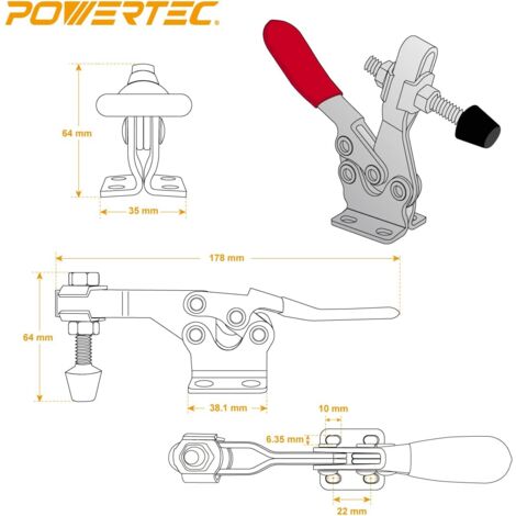 20326 225D Schnellspanner mit horizontalem Schnellspanner – 500 lb ...