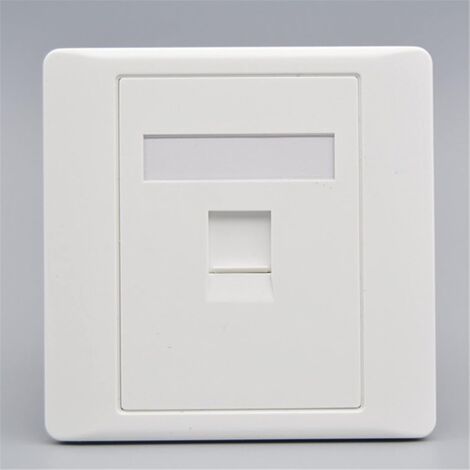 AT6 Gigabit RJ45 LAN Dual-Channel-Netzwerk-Wandsteckdose, gerade Front ...