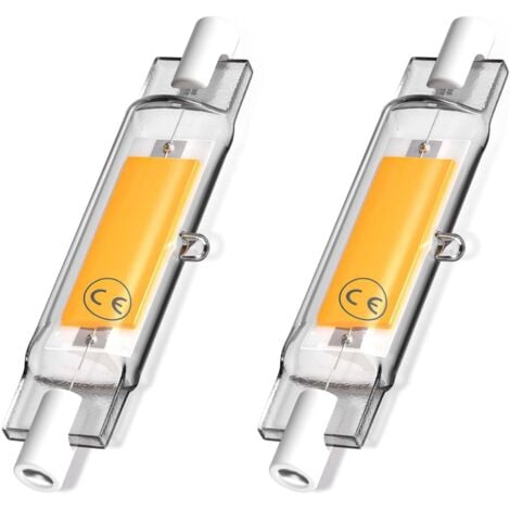 5 W R7s 78 mm J78 COB-Filament-LED-Glühbirne, 500 Lumen 360 Grad ...