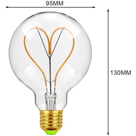 LED-Lampen, Vintage-Glühbirne, 4 W, dimmbar, antike Edison-LED ...