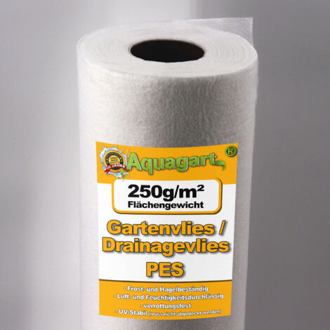 Fieltro geotextil de 400 m², mantillo antihierbas, 250 g, 1,6 m