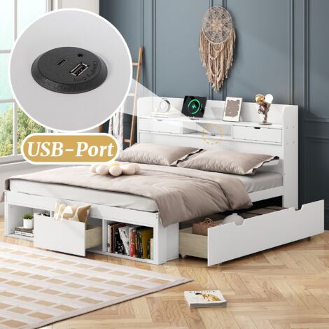 Letti con cassetti 160x200cm letti adulto/bambino, letti matrimoniale ...
