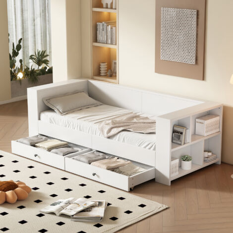 Letti con cassetti 90x200cm Divani letti singoli adulti/bambini, 2 ...