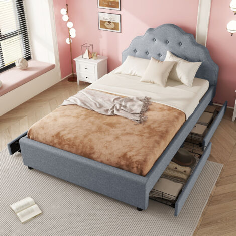 Letti con cassetti 140x200cm letti per bambini/adulti, letti ...