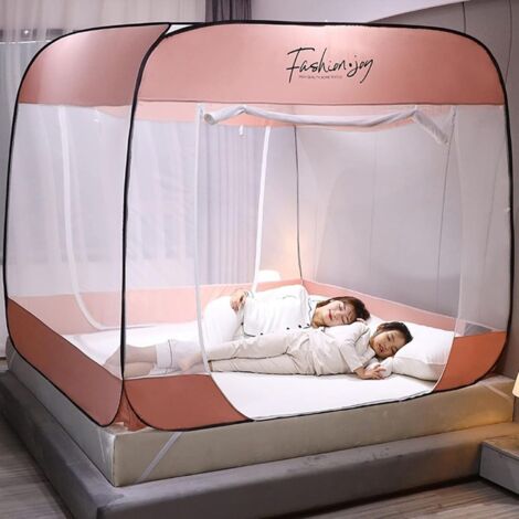 Mosquitera plegable portátil con base de malla, tres puertas, gran ...