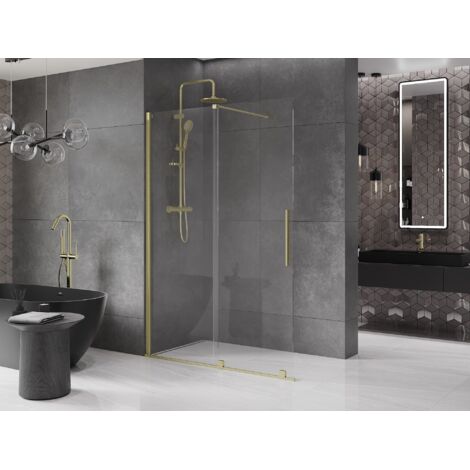 Mexen Velar Duschwand Faltbar Walk-in 130 x 200 cm, transparent 8 mm ...