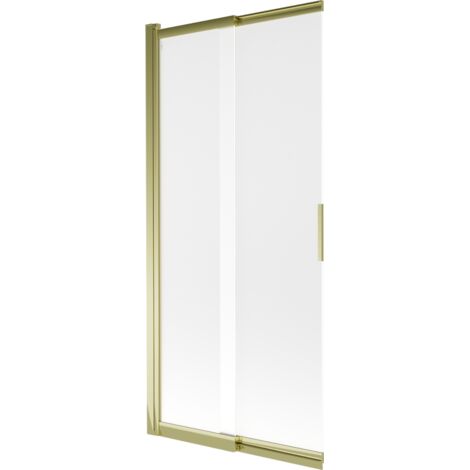 Mexen Fox Duschwand 2-flügelig verschiebbar 85 x 150 cm, matt, gold - 891-085-002-50-30