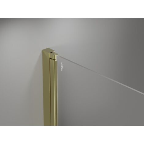 Mexen Mist-F Duo faltbare Duschkabine 110 x 110 cm, transparent, gold ...