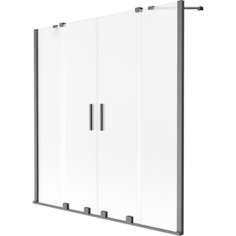 Mexen Velar Duo 2-flügelige, verschiebbare Badewannenwand 160 x 150 cm ...