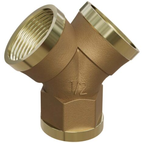 Mexen BRASS Messing-T-Stück Y 1/2 IG x 1/2 IG x 1/2 IG - W97426-121212