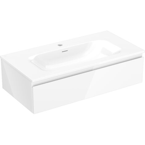 Mexen Orio Badezimmerschrank 90 cm mit Waschbecken Vela, 1 Schublade ...