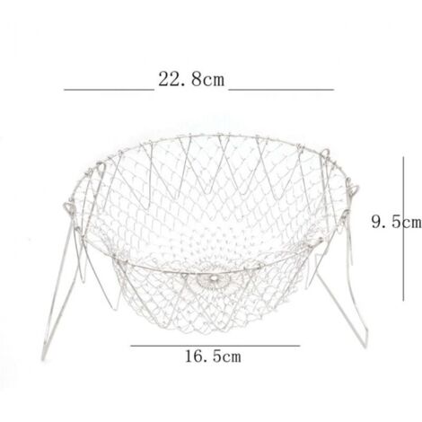 Cestello per friggere, cestello per insalata, scolapasta in acciaio ...