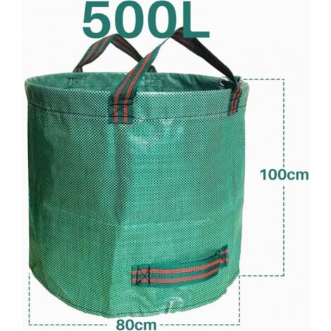 Sacchi per rifiuti da giardino 500L x 2 Sacchi da giardino resistenti ...