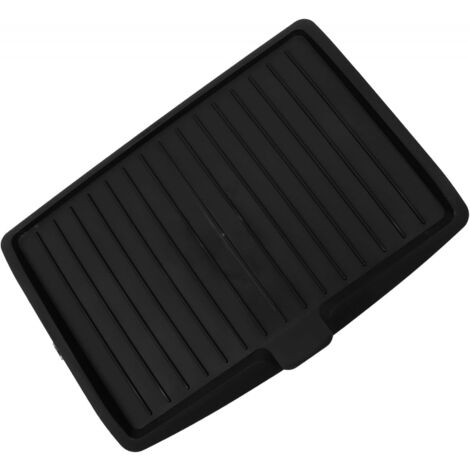 1 scolapiatti in plastica nera, tappetino per asciugare i piatti ...