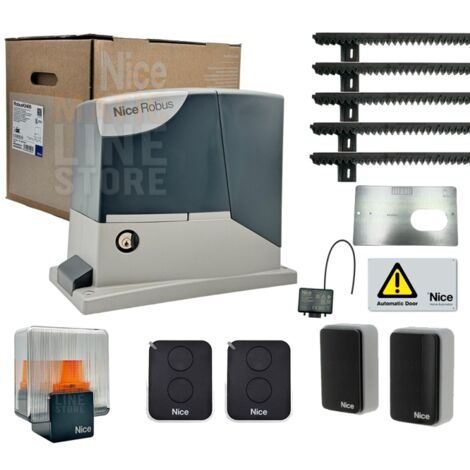 NICE ROBUS KIT 400 BD 24V PER CANCELLI SCORREVOLI FINO A 400 5MT ...