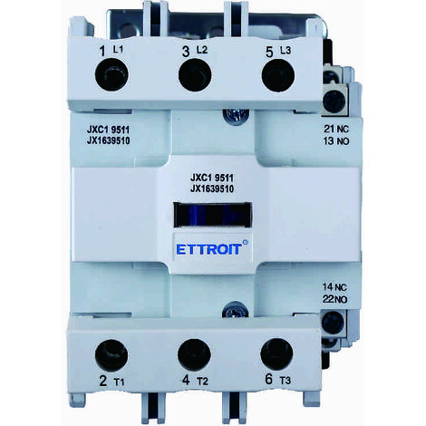Contactor AC 24V 50/60Hz Bobina 3P 3 polos Normalmente abierto Ie 95A ...
