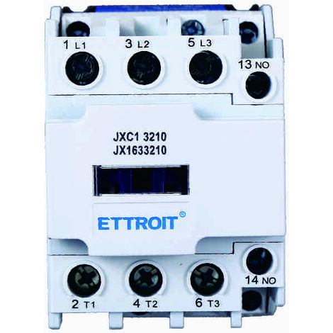 Contactor AC 24V 50/60Hz Bobina 3P 3 polos Normalmente abierto Ie 32A Ue 380V