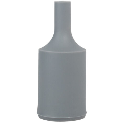 Kit Douille E27 + cache douille silicone gris - Tibelec