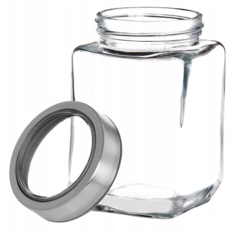 Récipient alimentaire en verre KADAX avec couvercle 1000 ml pour pot de ...