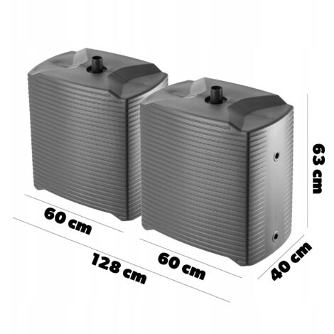 Kadax – Réservoir d'eau de pluie modulaire 250L – Matériau plastique ...