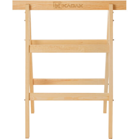 KADAX Escabeau pliable stable - Échelle pliante légère - En bois ...