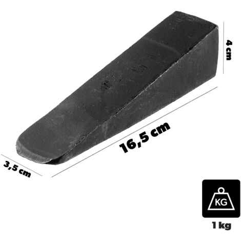 KADAX Cale de fendage en acier - 16,5 x 3,5 x 4 cm - Cale manuelle pour ...