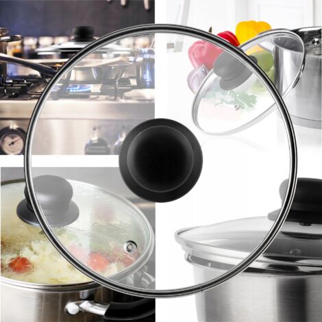 KADAX Couvercle en Verre pour Poeles et Casseroles, Couvercle Résistant ...