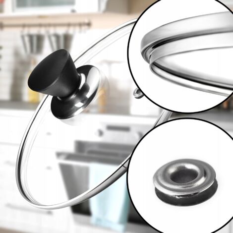 KADAX Couvercle 14 cm Couvercle en verre pour une casserole