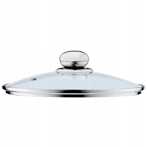 KADAX Couvercle en Verre avec Poignée en Acier, Accessoire Culinaire ...