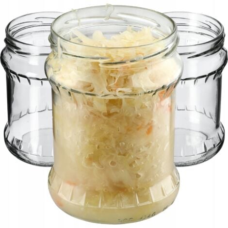 KADAX 16x Pot en Verre 500 ML Bocaux Mason Pot Miel Confiture Jus de ...