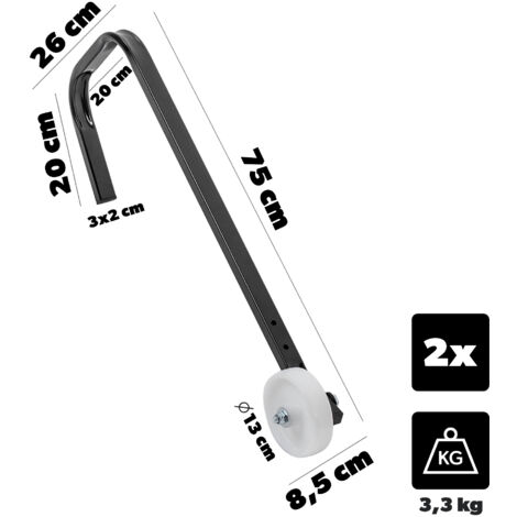 Kadax – Support d'échelle de faîte de toit en acier – Universel pour ...