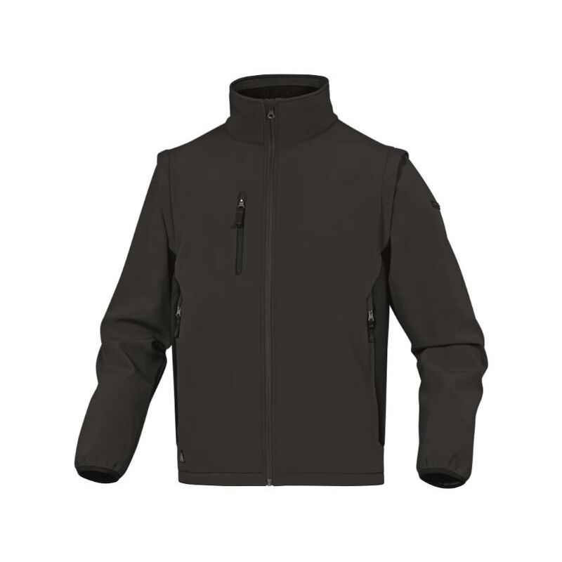 VESTE DE TRAVAIL SOFTSHELL NOIRE MANCHES AMOVIBLES - DELTA PLUS - MYSE2GN 54/56 (XL)