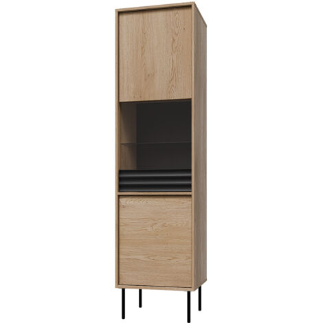 Vitrine Schwarz Holz