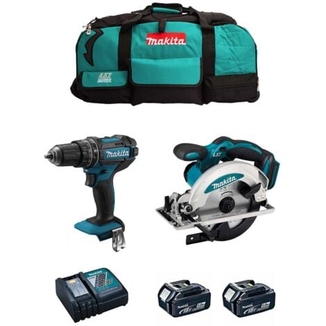 MAKITA Kit MK203 (DHP482 + DSS610 + 2 x 5,0 Ah + DC18RC + LXT600)