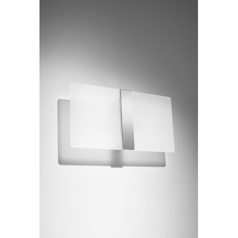 Lampada da parete Azalia bianco/cromo 35x18x5cm Sollux
