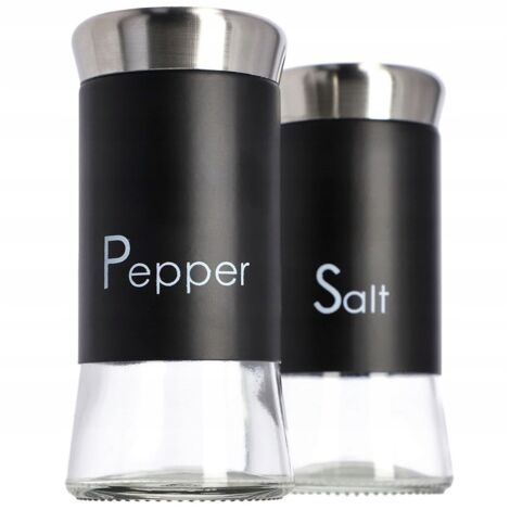 KADAX Set sale e pepe 2x150ml Contenitore sale e pepe in acciaio