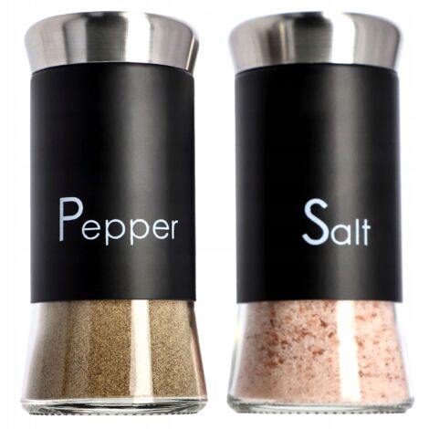 KADAX Set sale e pepe 2x150ml Contenitore sale e pepe in acciaio