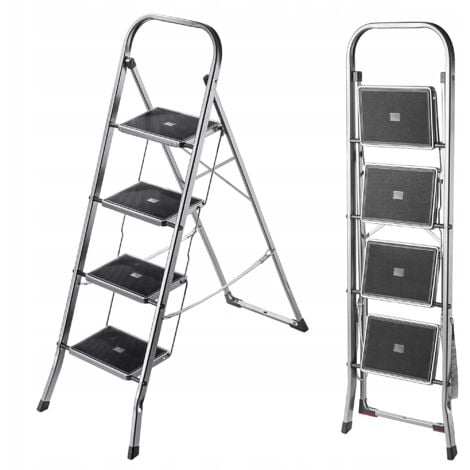 KADAX Scala a 4 gradini 150 kg Stepwise Home Pieghevole in acciaio