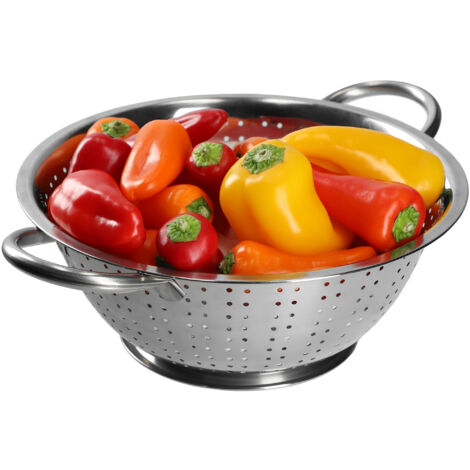 KADAX Colino da cucina profondo in acciaio inossidabile con manici