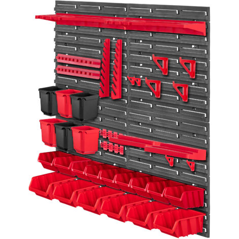 KADAX Toolboard Workshop Wall 78x78 cm 45 pezzi Contenitori da officina