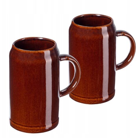 Boccale di birra KADAX 1L Boccali in gres 2 pezzi regalo