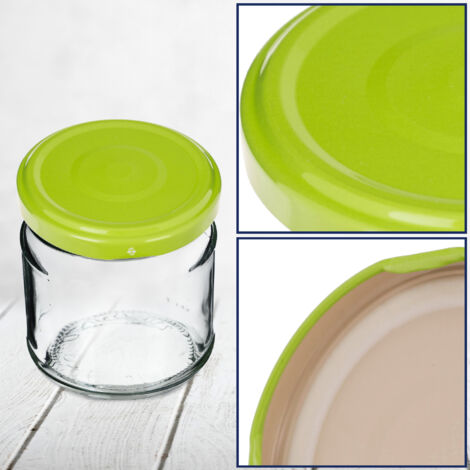 Tapas de tapa de tarro Fi66, tapón de rosca, tuercas de tarro, 4 clips ...