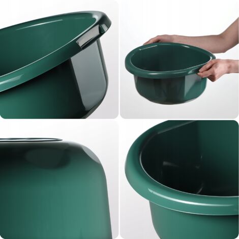 KADAX Lavabo de Plástico para Lavar Ropa y Vajilla a Mano, Forma ...