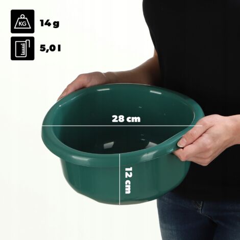 KADAX Lavabo de Plástico para Lavar Ropa y Vajilla a Mano, Forma ...