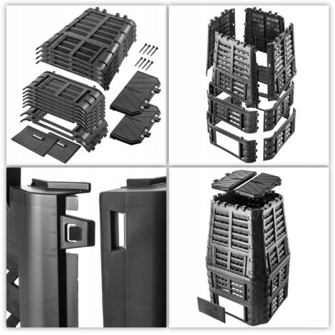 KADAX Compostador de Jardín 1000L, Una Solución Ecológica y Práctica ...