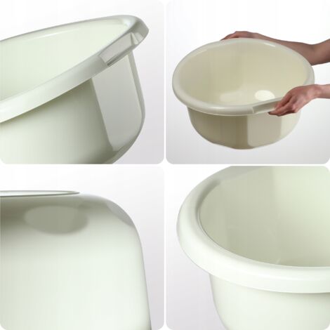 KADAX Lavabo de plástico para lavar a mano ropa y platos, con forma ...