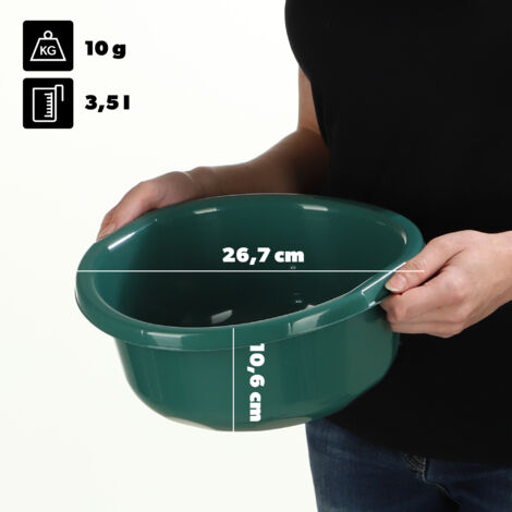KADAX Lavabo de plástico para lavar ropa y platos a mano, con forma ...
