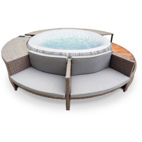 Spa Hinchable de Hidromasaje Bestway Lay-Z-SPA Fiji Airjet Ø180x66 cm ...