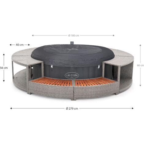Spa Hinchable Bestway Lay-Z-Spa Miami Ø180x66 cm con Airjet ...