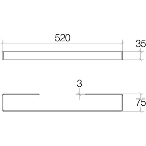 Lineabeta - Porte-serviettes Caligo pour radiateur en acier